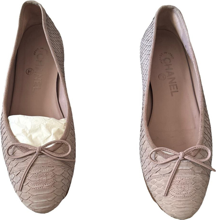 Chanel Python ballet flats - ShopStyle