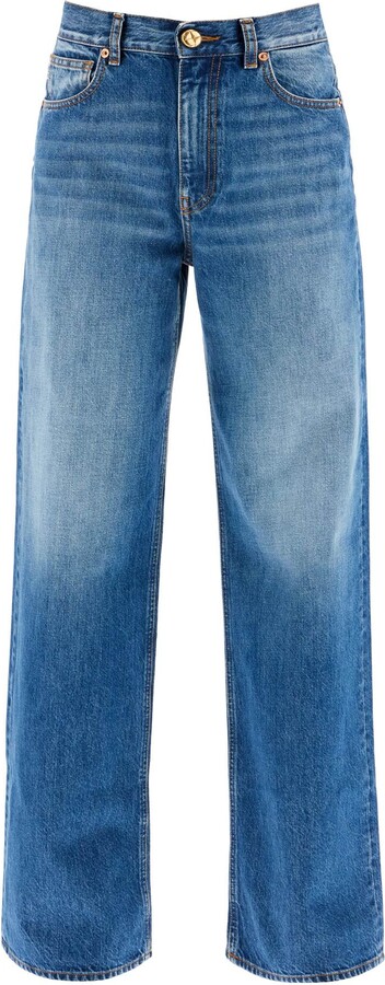 BLAZÉ MILANO Wide Leg Jeans In Narida Sapphire Java Style - ShopStyle