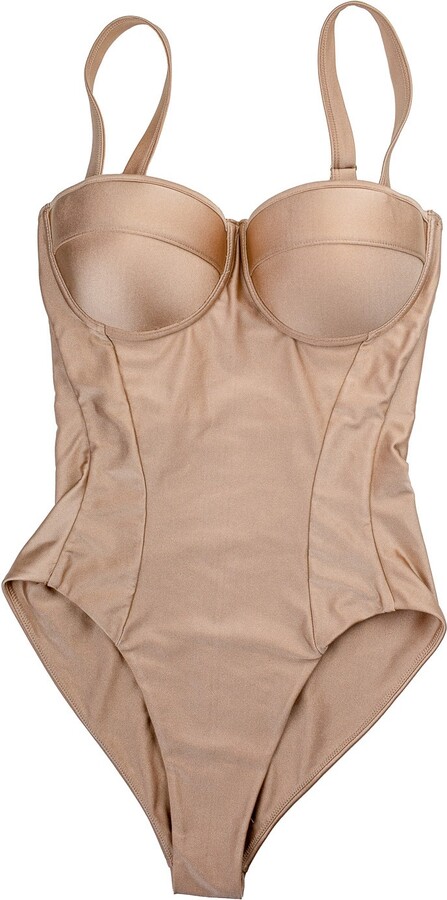 VM SWIM - The Rhea One Piece - Gold - ShopStyle