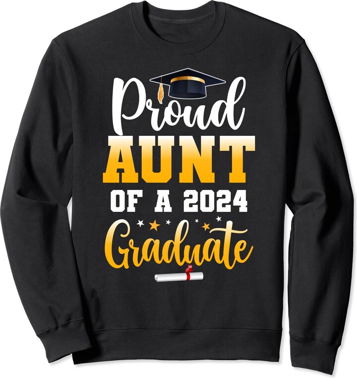 Funny Graduation 2024 Proud Family Tees Proud Aunt Of A Class Of 2024 ...