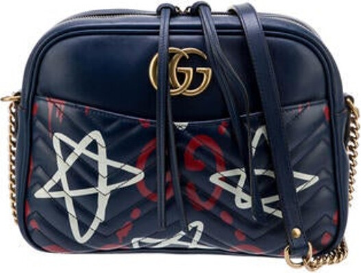 Gucci Ghost Medium Marmont Crossbody Bag - ShopStyle