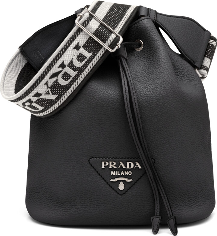Prada Leather Bucket Bag - ShopStyle