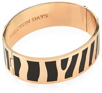 Halcyon Days Rose Gold Zebra Hinged Bangle - ShopStyle Women's Fashion