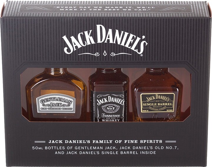 Jack Daniels Jack Daniel's Family Miniatures Whiskey Gift Pack 3 X 50ml ...