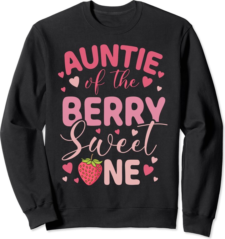 Berry Sweet One Strawberry 1st Birthday Co Tee Auntie Of The Berry ...