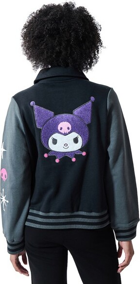 SANRIO Kuromi Women’s Long Sleeve Varsity Jacket -Medium - ShopStyle