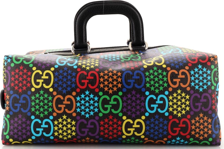 Gucci Convertible Duffle Backpack Psychedelic Print GG Coated Canvas ...