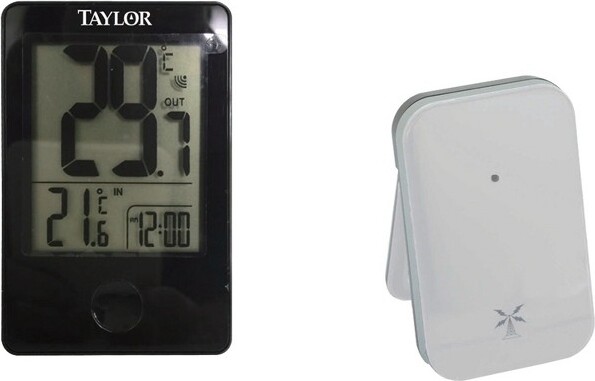 Taylor Precision Products Indoor/Outdoor Digital Thermometer with ...