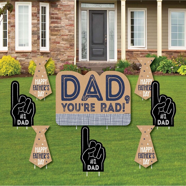 Big Dot Of Happiness My Dad is Rad - Outdoor Lawn Decor - Father's Day ...
