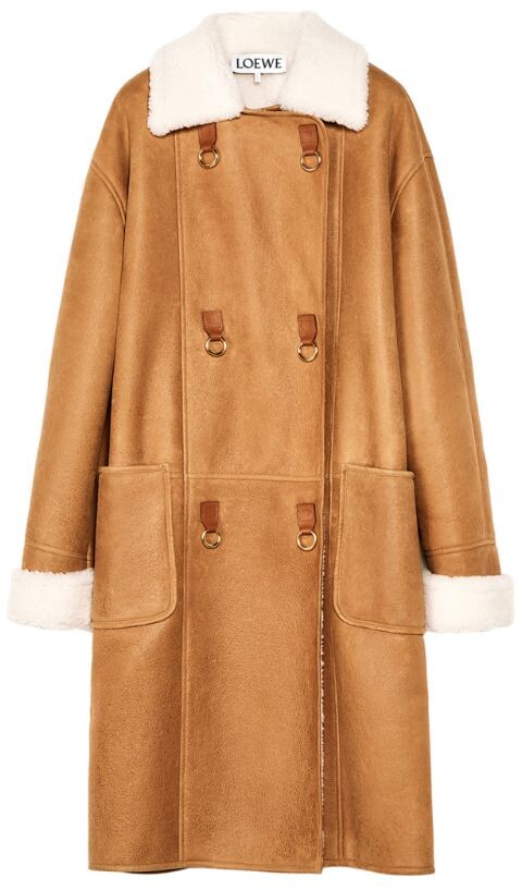 Loewe Oversized Shearling Coat - ShopStyle
