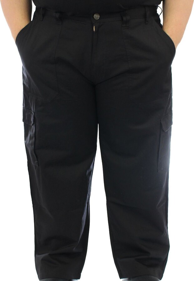 Ed Baxter Victory - Heavy Duty Cargo Combat Trousers - Black - 60 Waist ...