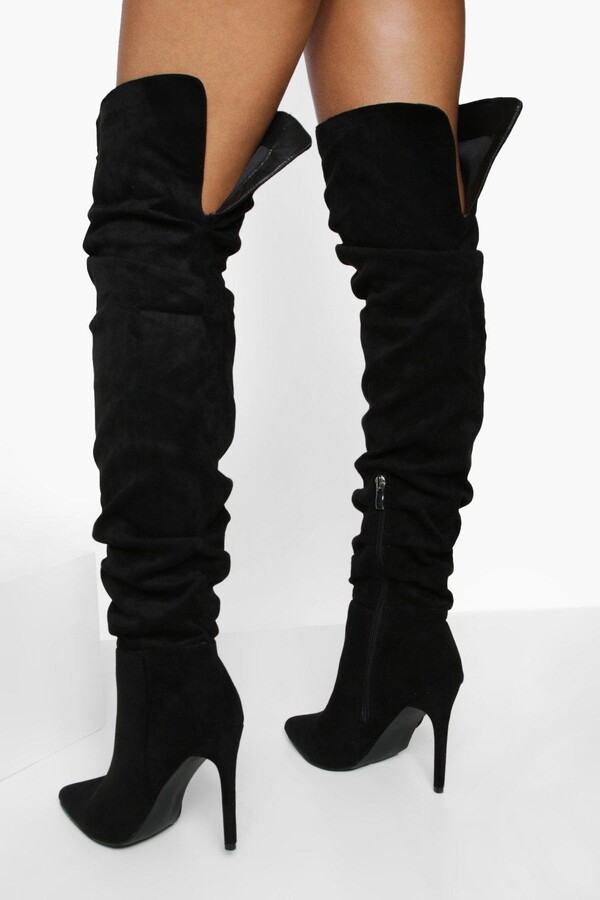 boohoo Wide Width Thigh High Stiletto Boots - ShopStyle