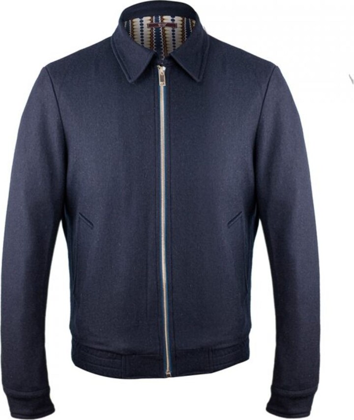 DAVID WEJ - Carlos Aviator Jacket - Blue - ShopStyle