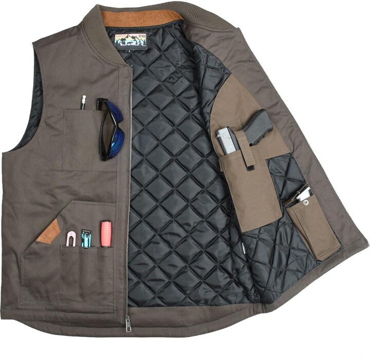 EDTREK Waterproof Concealed Carry Vest With 10 Pockets - Versatile ...