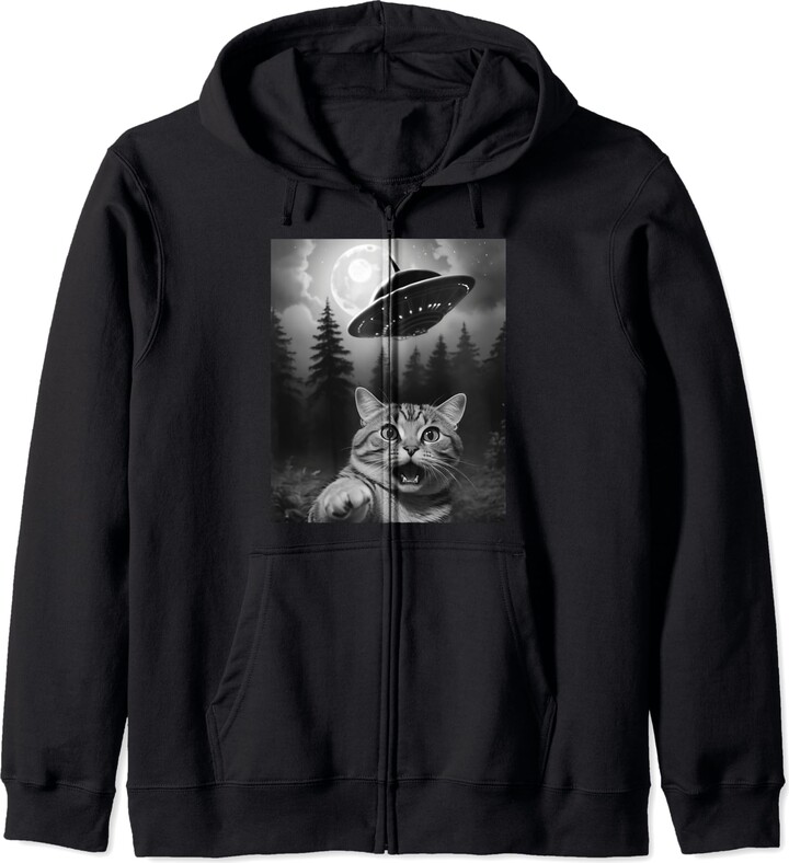 Meme Cat Funny Cat Selfie With UFO-s Alien Moon Funny Cat Selfie With ...