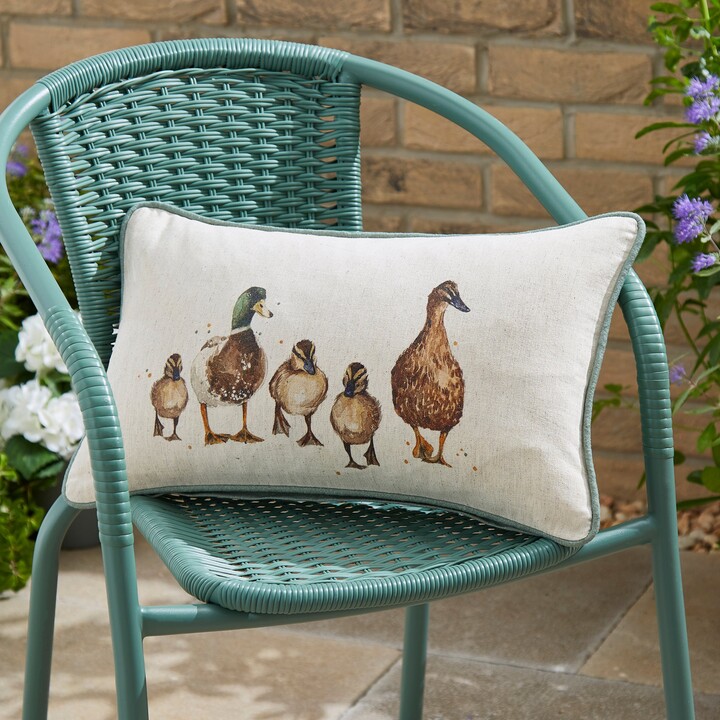 Dunelm Ducks Rectangular Outdoor Cushion MultiColoured - ShopStyle