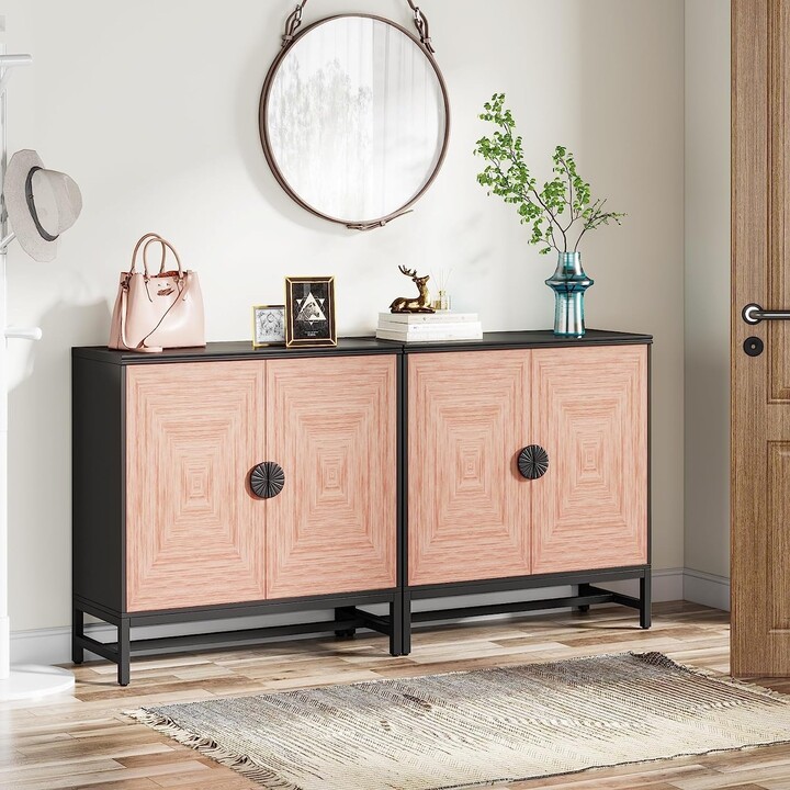 BLUEBELL Accent Storage Cabinet Set of 2, Kitchen Sideboard Buffet ...