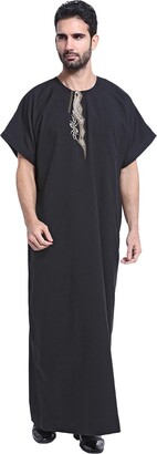 MODSGUE Abaya Muslim Men's Saudi Arabian Travel Bathrobe Middle East ...