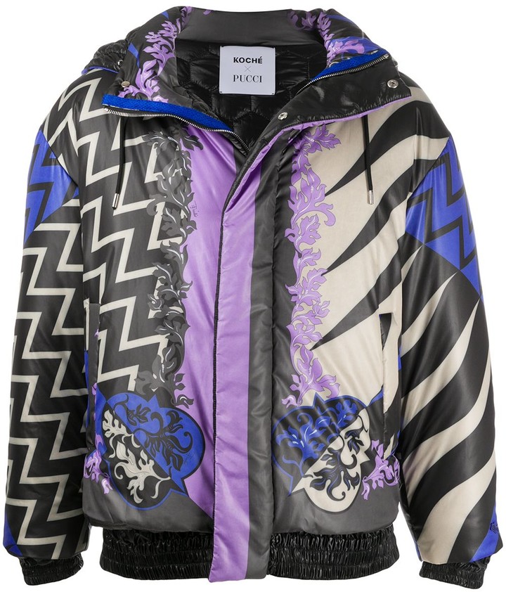 Emilio Pucci x Koché Lupa padded coat - ShopStyle Outerwear