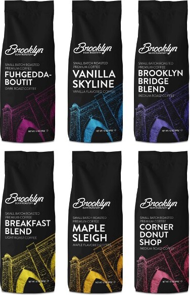 Brooklyn Bean Roastery Brooklyn Beans Ground Coffee Variety-Light, Med ...