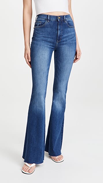 DL1961 Rachel Ultra High Rise Flare Jeans - ShopStyle
