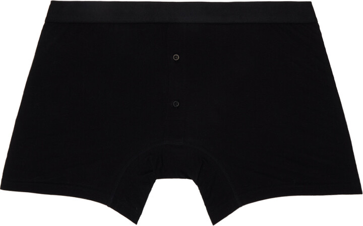 Comme des Garçons Shirt Black Buttoned Boxers - ShopStyle