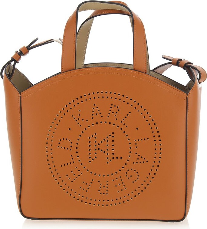 Karl Lagerfeld Paris K/Circle Perforated Small Tote Bag - ShopStyle