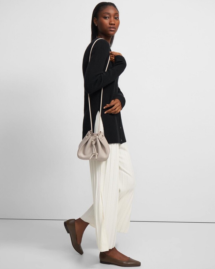 Theory Micro Bucket Bag in Leather - ShopStyle
