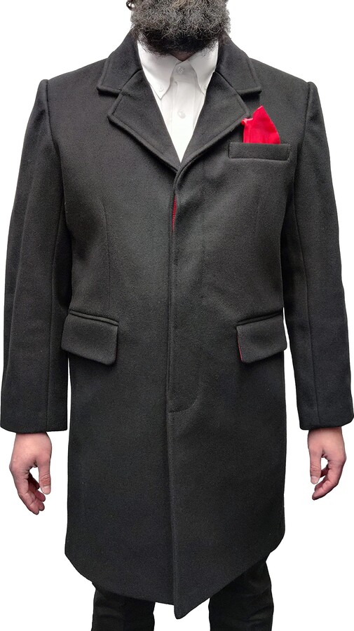 Relco New Gents Mod Coat/Overcoat With Red Lining 80% Wool Original 60 ...