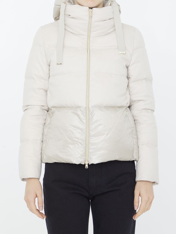 Herno Silk and cashmere down jacket - ShopStyle
