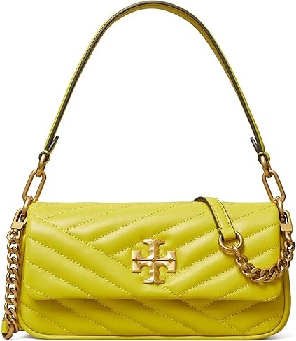 Tory Burch Kira Chevron Small Flap Shoulder Bag (Island Chartreuse ...
