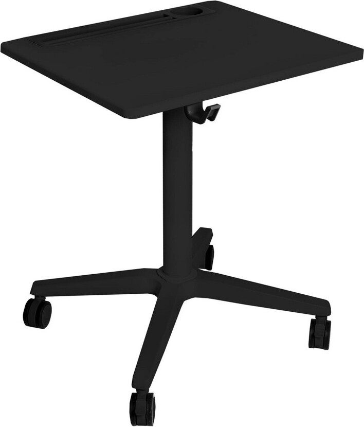 Seville Classics Airlift Height Adjustable Sit/Stand Mobile Desk with ...