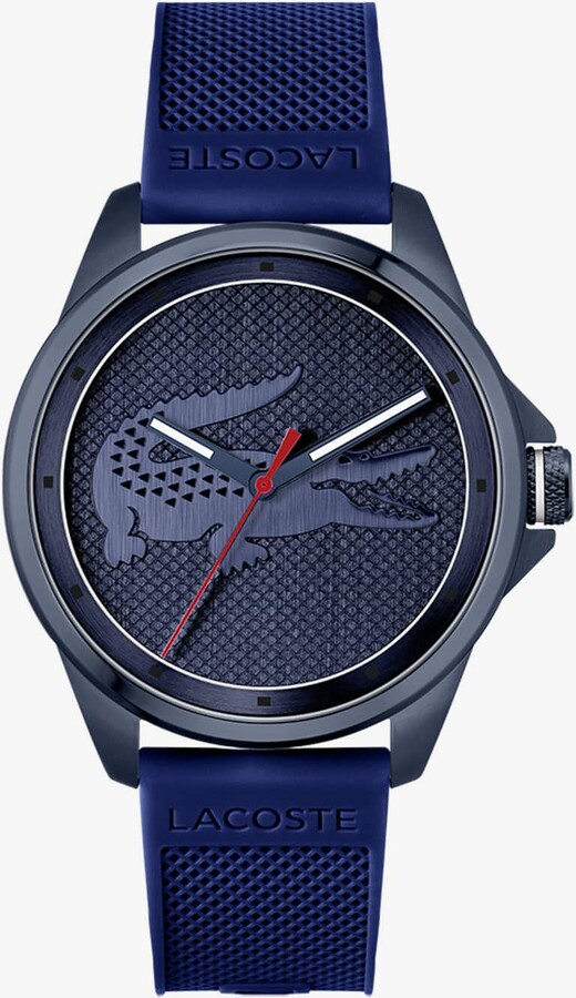 Lacoste Men's Le Croc 3 Hands Blue Silicone Watch - ShopStyle