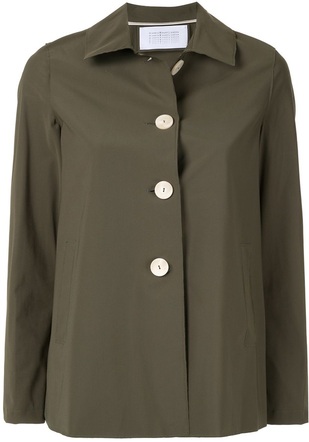 Harris Wharf London Loden Light Technic jacket - ShopStyle