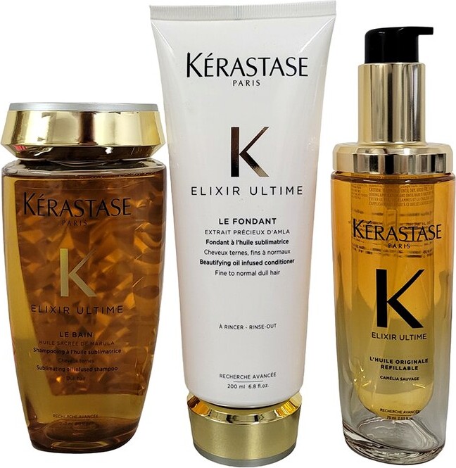Kérastase Trio Elixir Ultime Sublimating Oil Infusion 3Pc Set ...