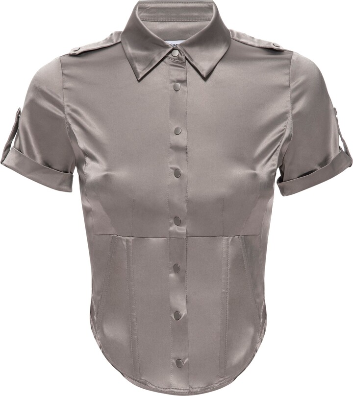 Snap Tab Collar Shirts