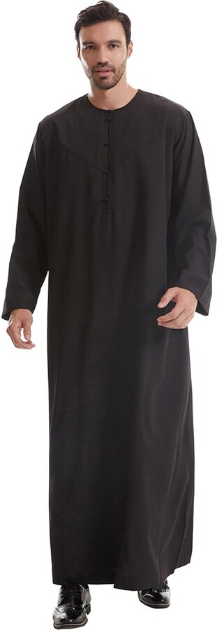 Midiskye Kaftan Men's Long Prayer Clothing for Men Islamic Clothing ...