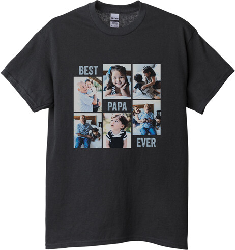 Shutterfly Custom Black T-Shirts: Gallery of Six, Adult (S ...