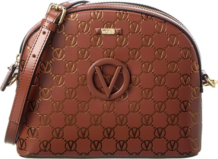 Valentino By Mario Valentino Diana Monogram Leather Crossbody - ShopStyle
