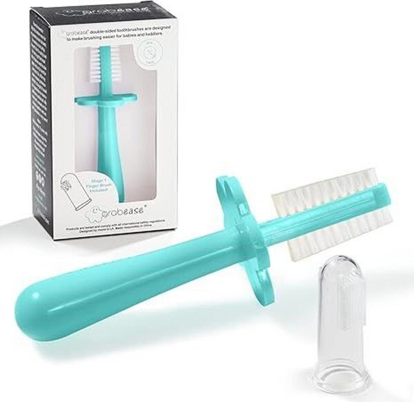 Grabease Double-Sided Toothbrush for Babies and Toddlers With Free ...