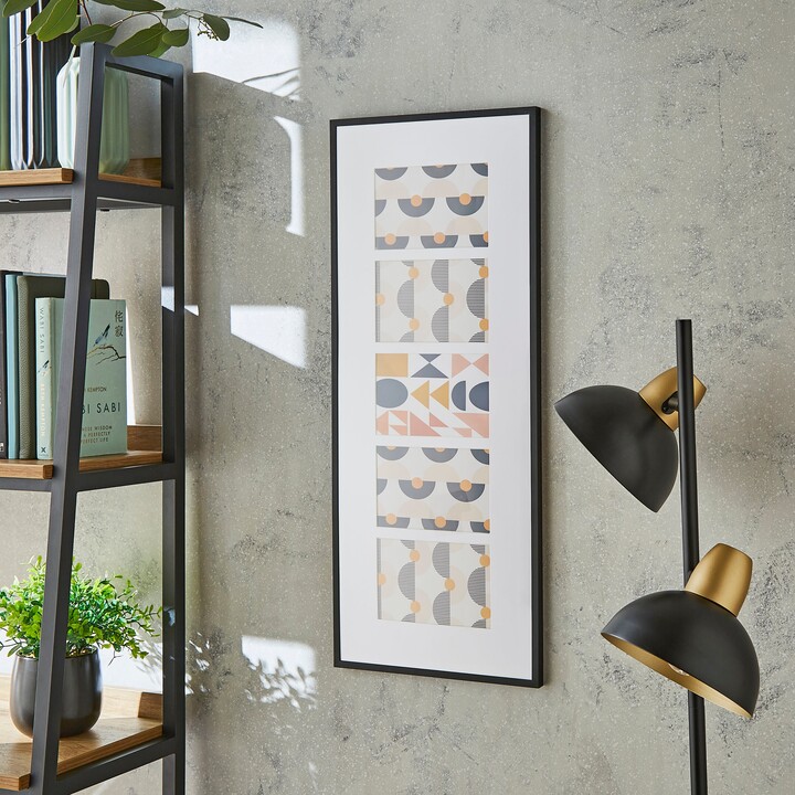 Dunelm Skinny Black Panel Multi Photo Frame Black - ShopStyle