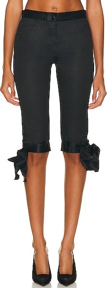 Chanel Coco Button Bow Pant in Black - ShopStyle
