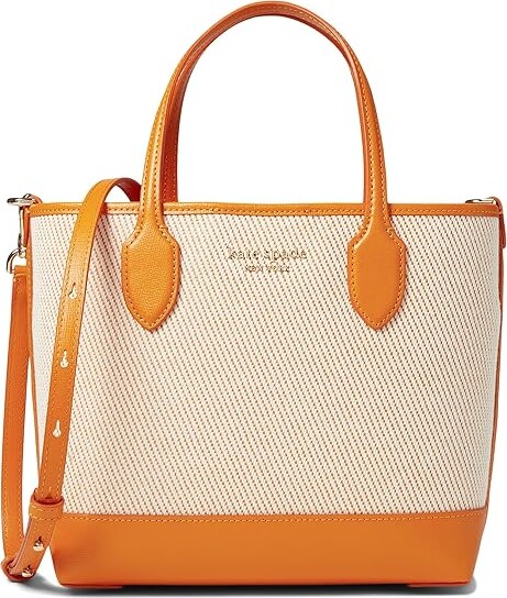 Kate Spade Bleecker Canvas Medium Crossbody Tote Tote Handbags Turmeric ...