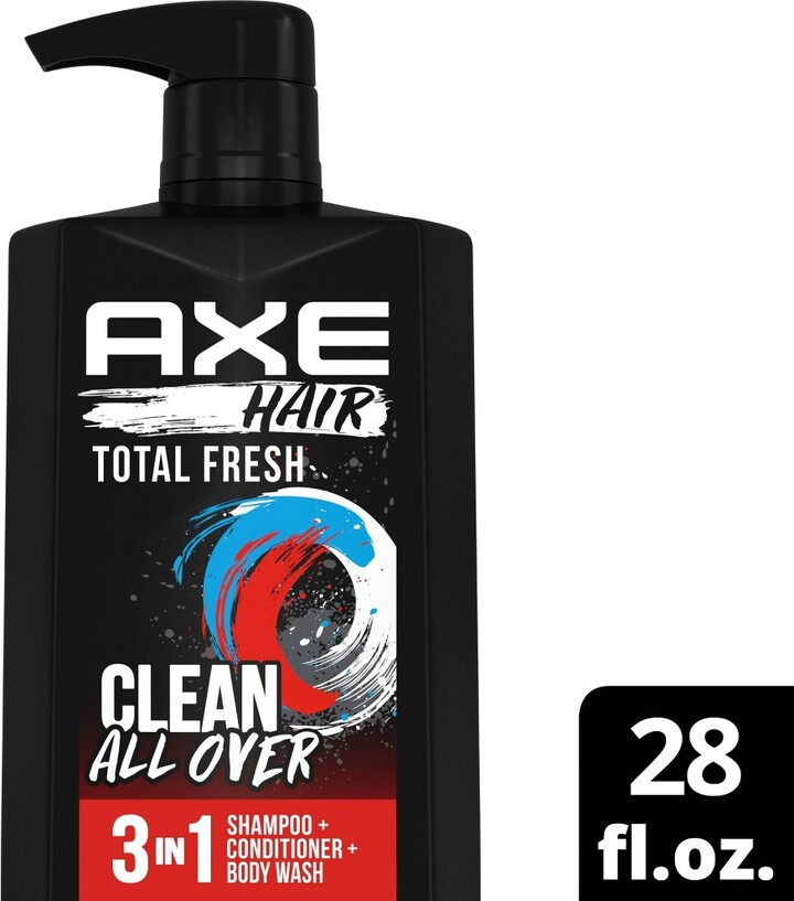 Axe Clean Fresh 3-in-1 Body Wash + Shampoo + Conditioners - 28 fl oz ...