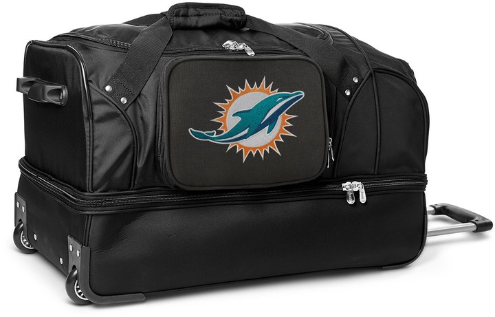 Denco Miami Dolphins 27-in. Wheeled Drop-Bottom Duffel Bag - ShopStyle