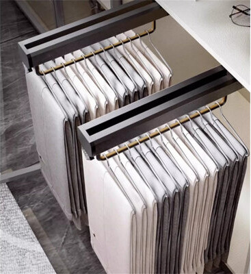 Thrones Designs Expandable Trousers Rack With Slide Rail And Goose-Type ...