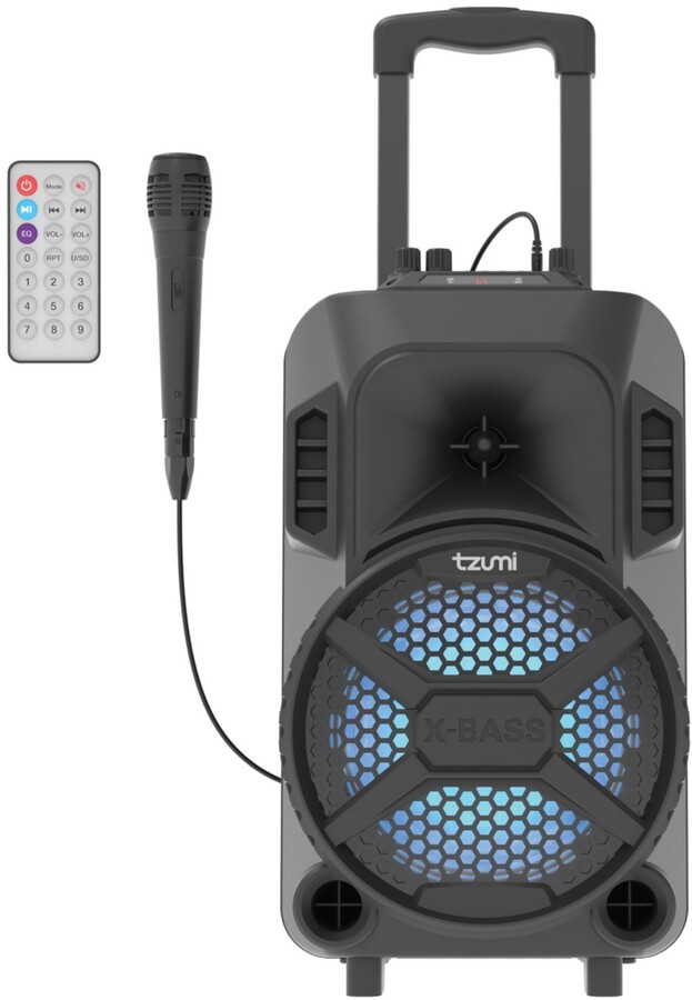 Tzumi Remote-Controlled Mega Bass Led Bluetooth Jobsite Speaker ...