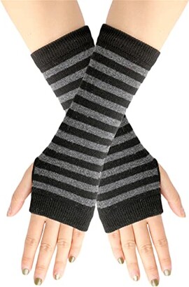 FeMereina Women Goth Fingerless Glove Y2K 90s Fairy Grunge Aesthetic ...