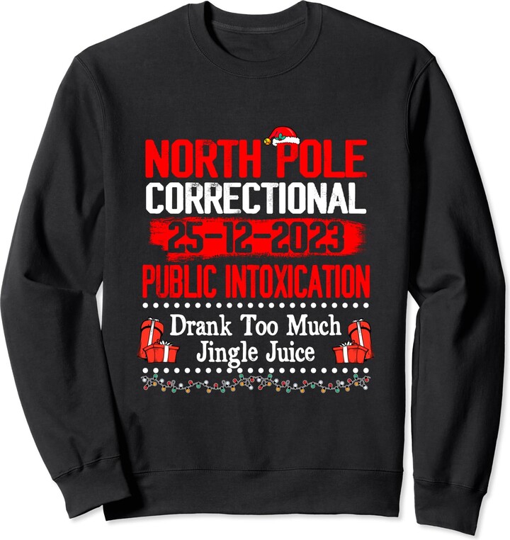Funny Christmas Women Men North Pole Correctional North Pole ...