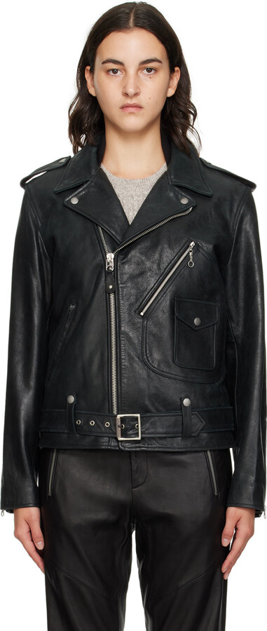 Rag & Bone Black Dallas Leather Jacket - ShopStyle